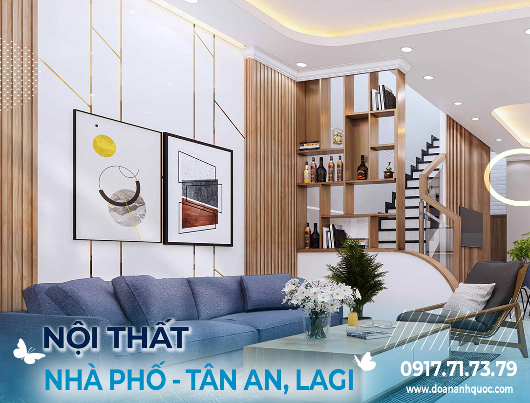 Thiết kế nội thất Phan Thiết - nhà phố hiện đại 5x15M